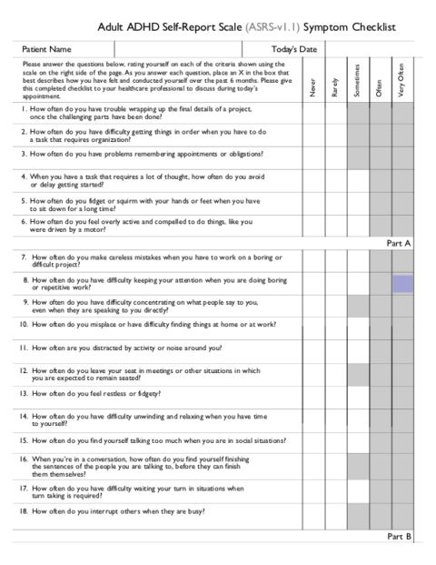 ADHD Form | Melissa Sullivan Psychiatry
